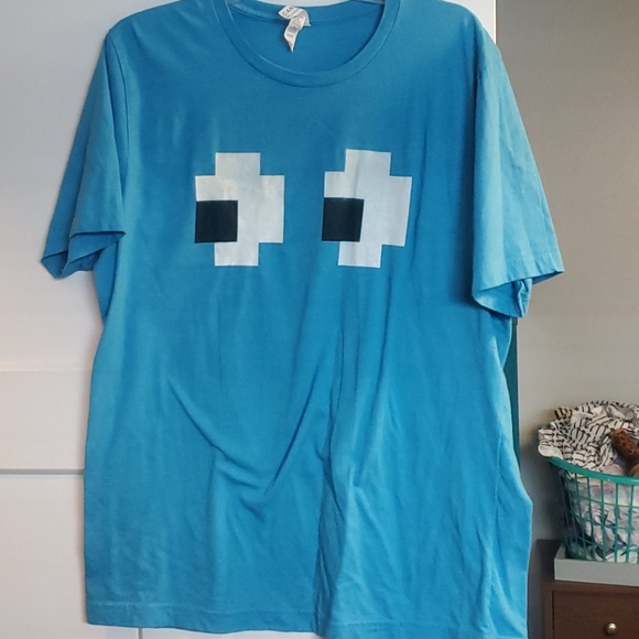 Tops | Blue Pac Man Shirt | Poshmark